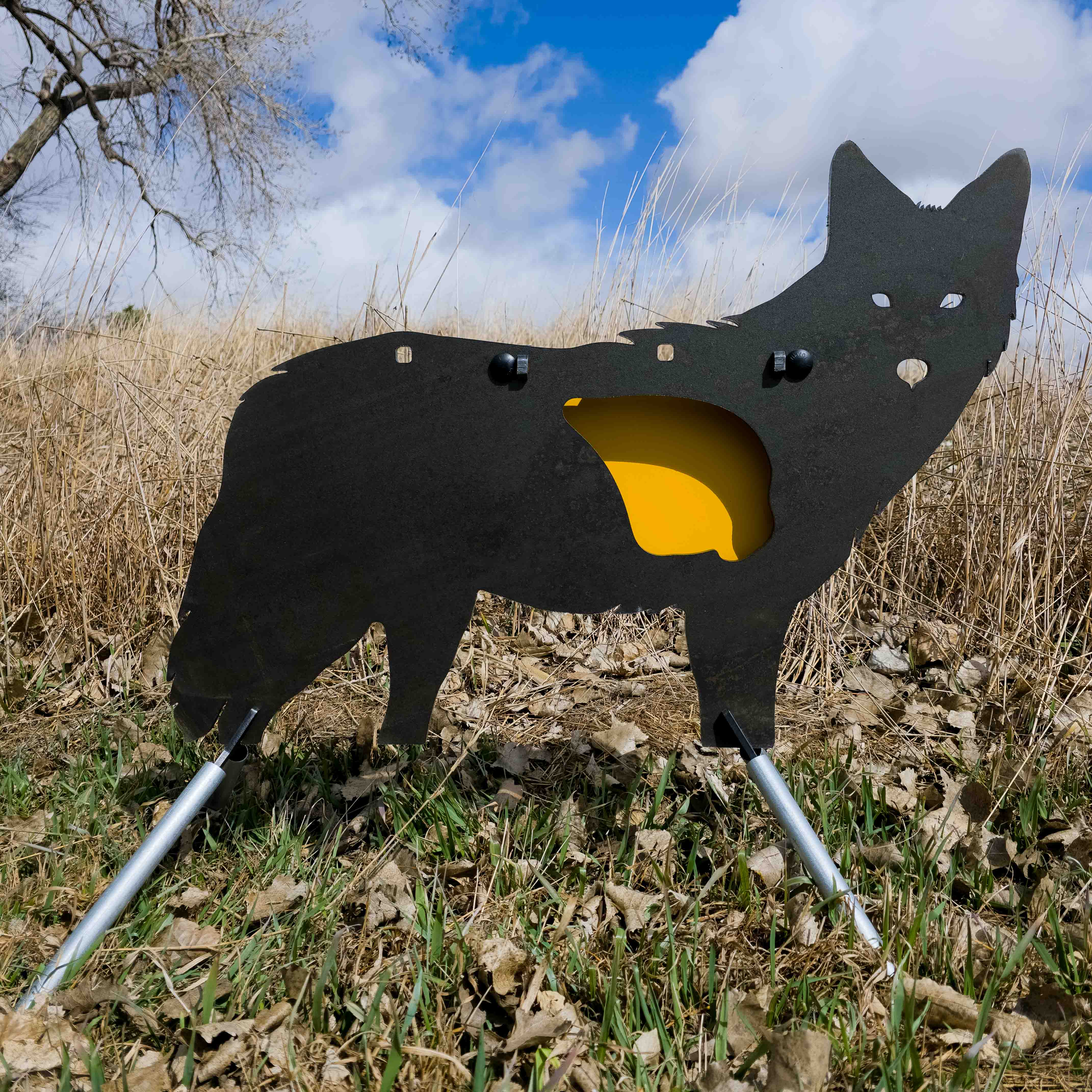 Coyote Reactive Target - Full-Size - Side Profile - Atlas Target Works