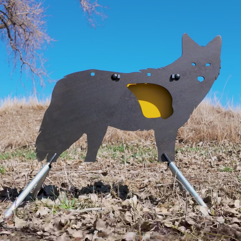 Coyote Reactive Target - Full-Size - Side Profile - Atlas Target Works